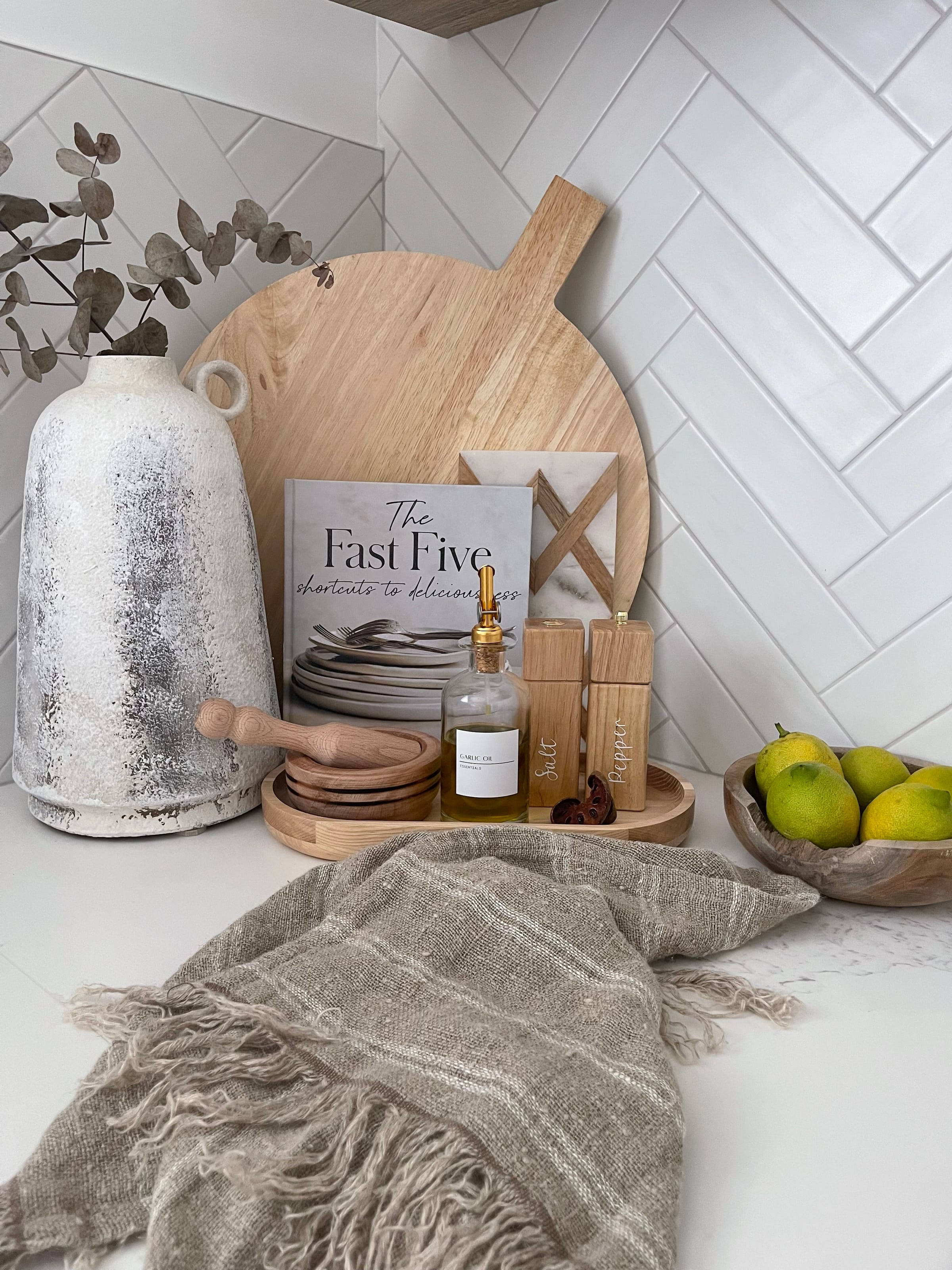 Kitchen Bench Styling